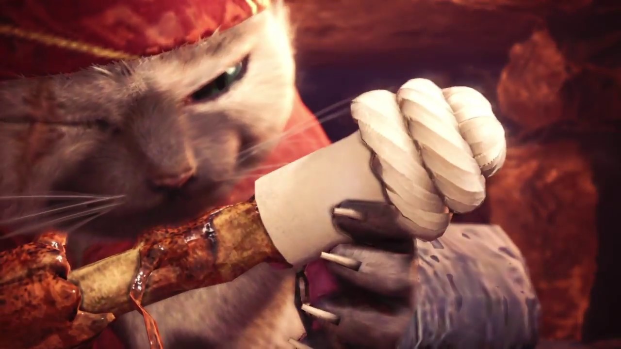 Monster Hunter: World - Meowscular Chef Scence - YouTube
