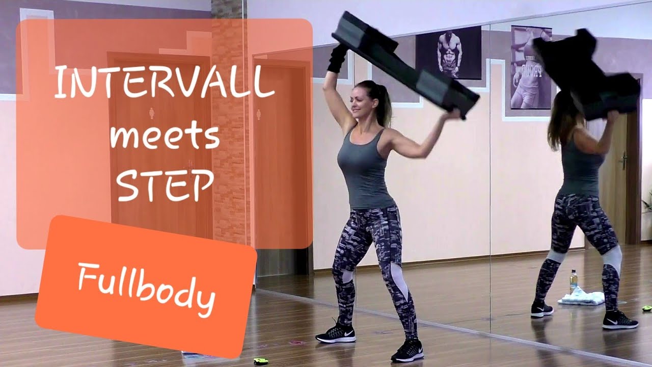 Intervalltraining mit Step, HiiT workout with step, Fullbody workout ...