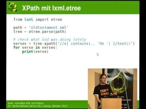 lxml - schnelles XML mit Python - YouTube