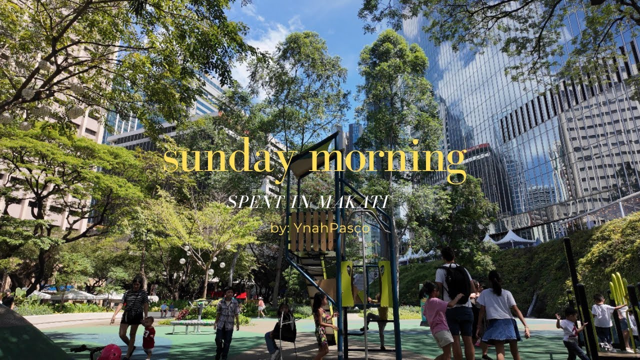 Sunday Morning spent in Ayala Triangle Garden's new playground for kids ...