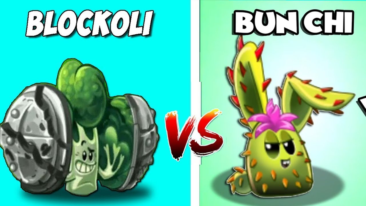 PvZ 2 Challenge` BLOCKOLI vs BUN CHI All Plants 1 POWER-UP vs 99 Ducky ...