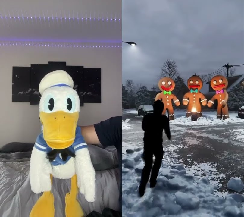 Donald Ducc Is Scared Of Gingerbread Man - YouTube