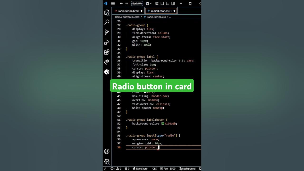 Designing Interactive Radio Buttons With Html Css And Javascript