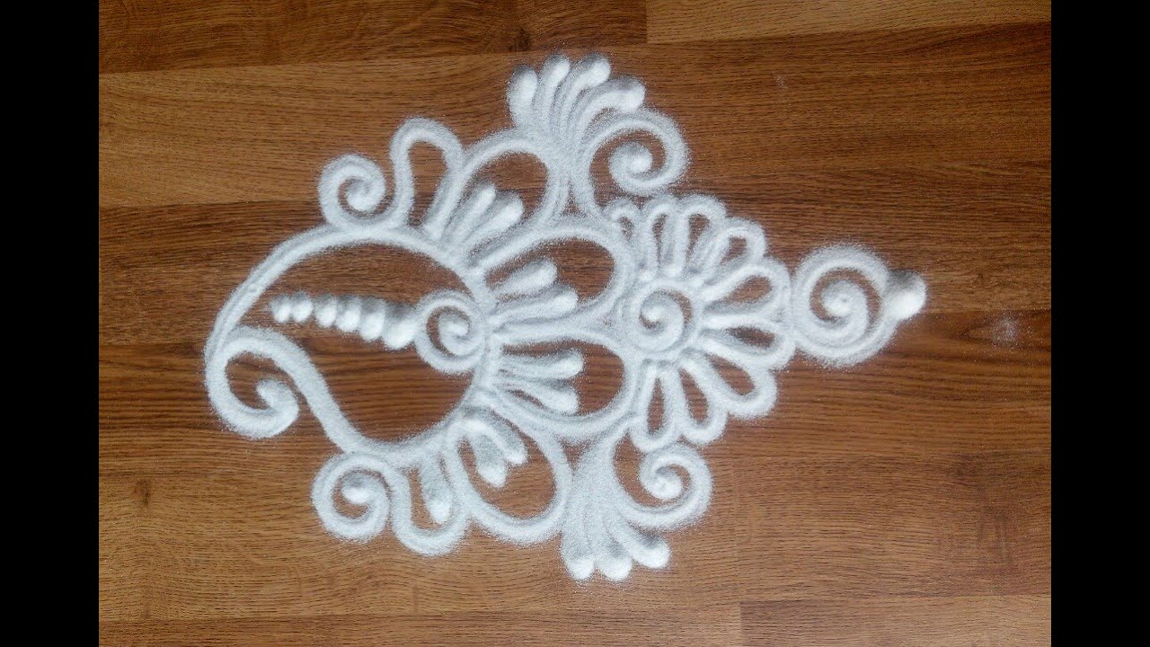 Quick and Super easy rangoli - YouTube