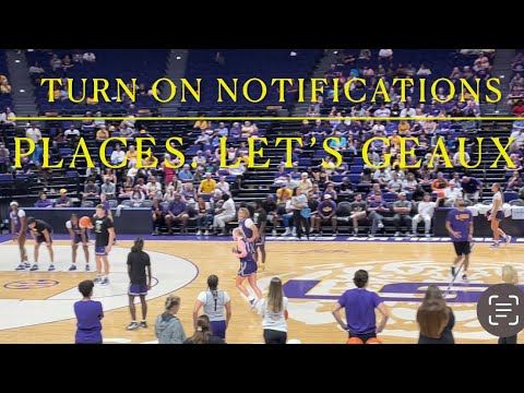 LSU 🏀 Shooting Drills. OPEN Practice. #womensbasketball #lsu # ...