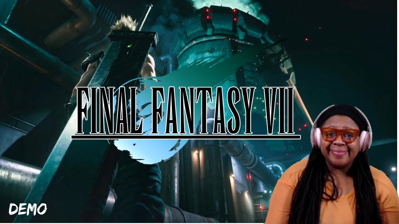 First time playing Final Fantasy FFVII Remake Demo - YouTube