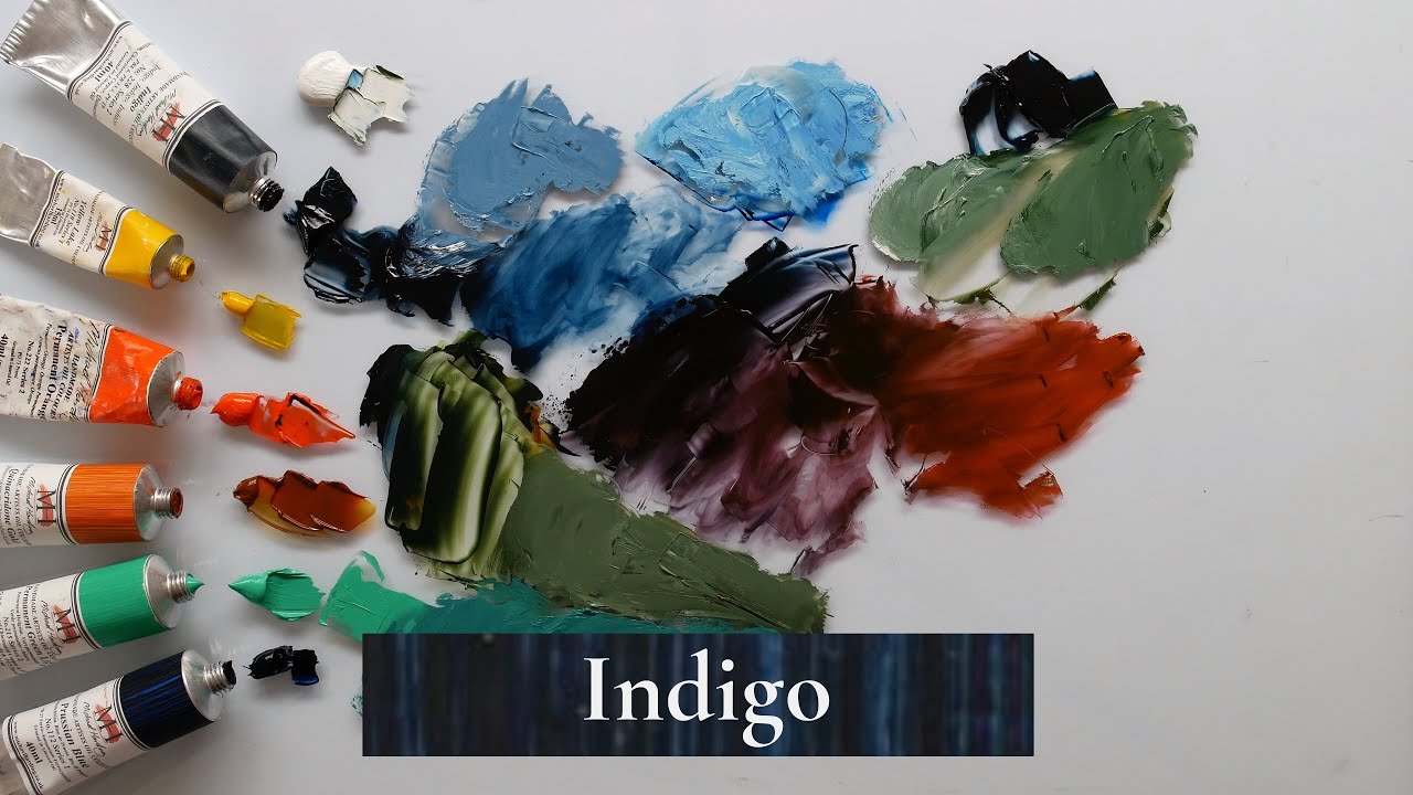 Vicki Norman demonstrates Michael Harding's Indigo oil colour - YouTube