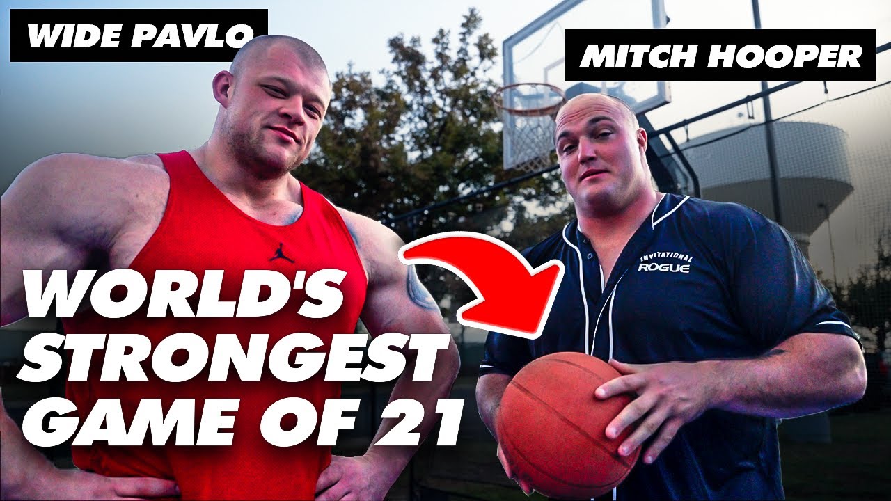 World's Strongest Game of Basketball W/ The World's Strongest Man - YouTube