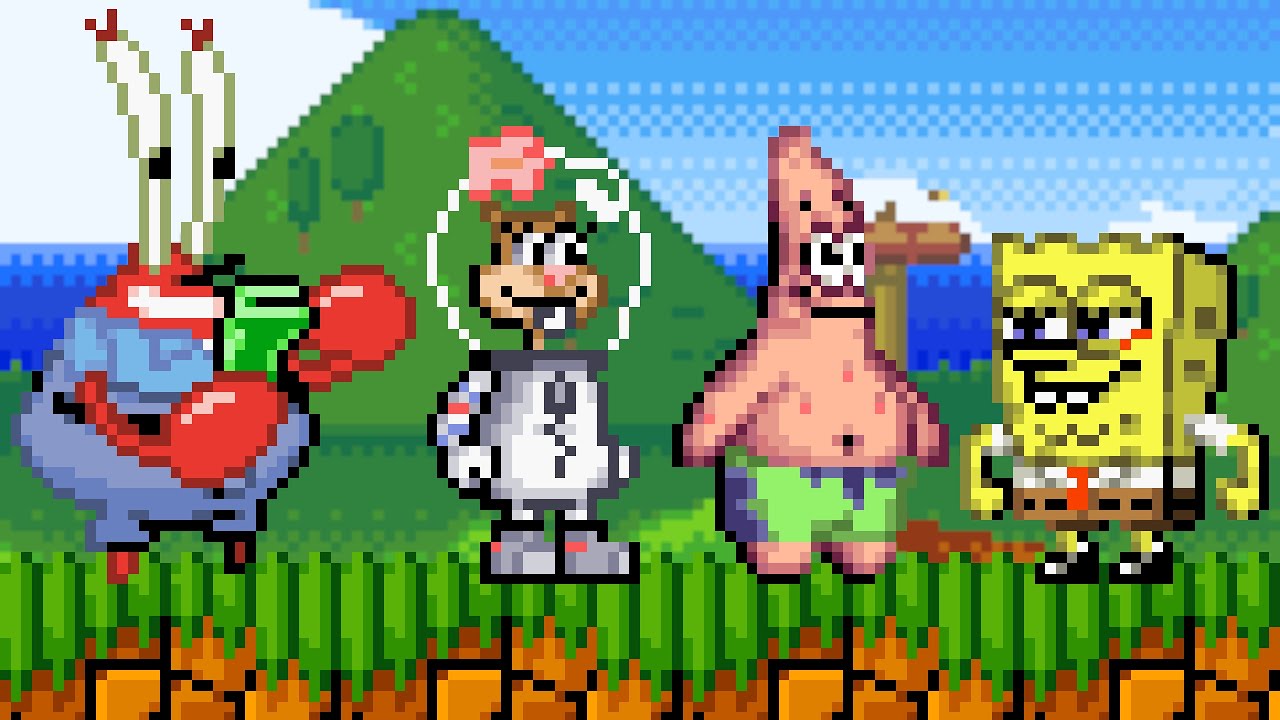 SpongeBob in Super Mario Bros. 1 Modern (Sonic Boll 2.0.5). ᴴᴰ - YouTube