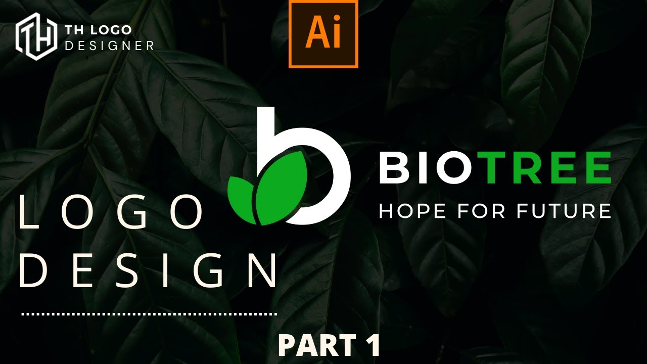 Simple "BIOTREE LOGO" Design ( Part 1) By THL Designer #newlogo#biologo ...
