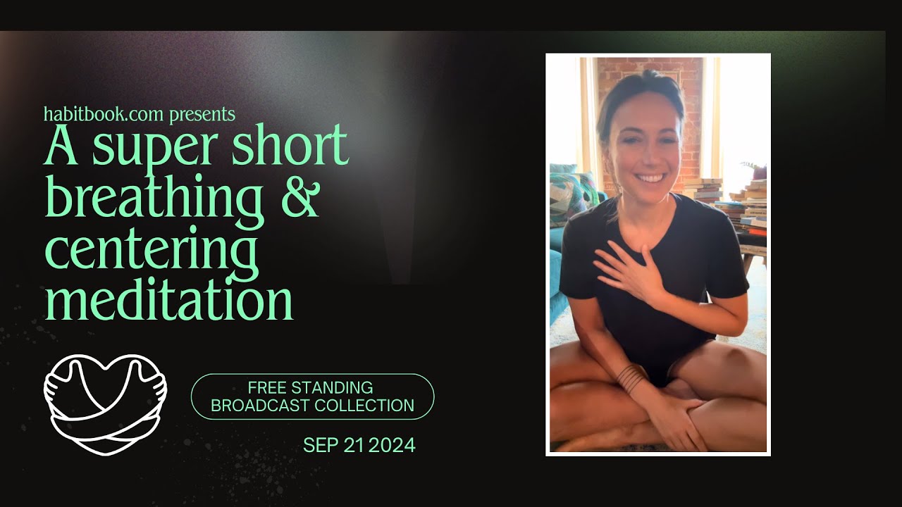 A super short breathing & centering meditation ️🙌 - YouTube
