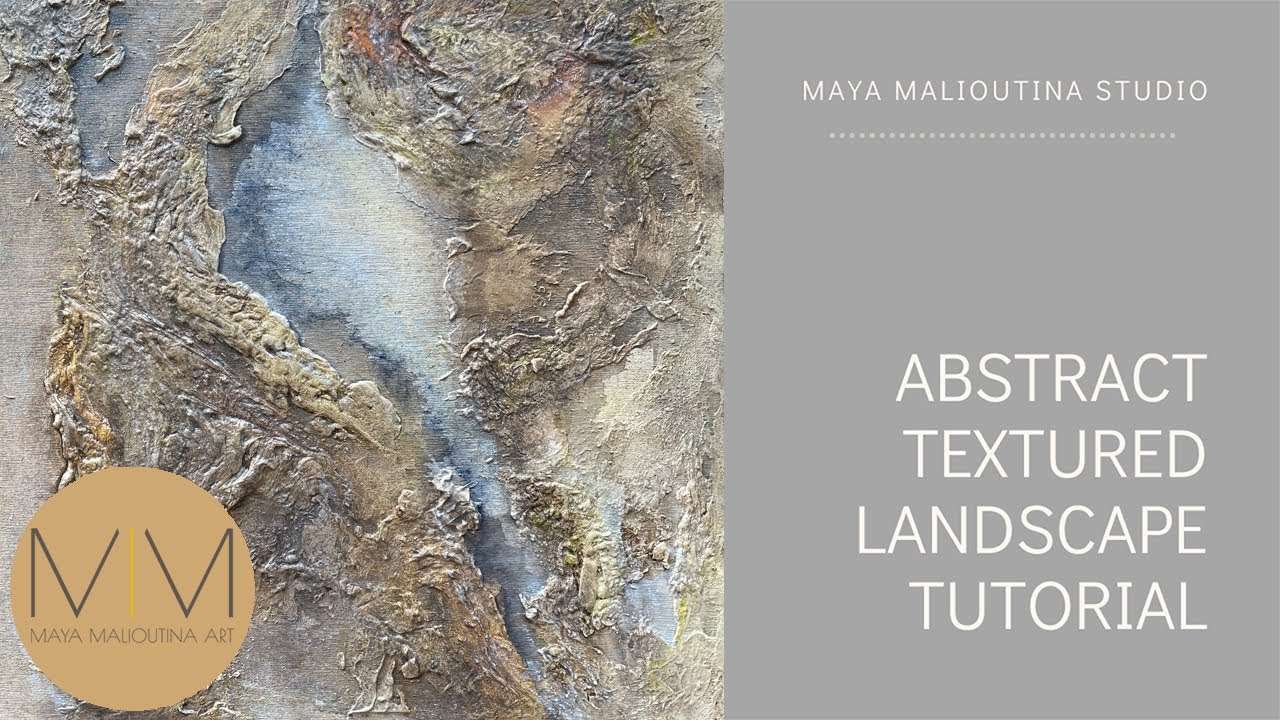 Abstract textured landscape tutorial video - YouTube