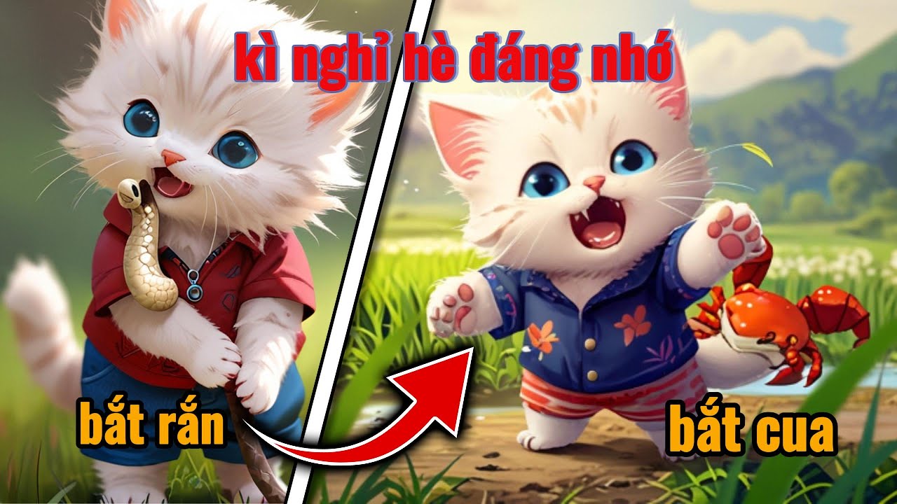 kì nghỉ hè ở quê đầy kỉ niệm của mèo con #cat #cute #kitten #conmeo # ...