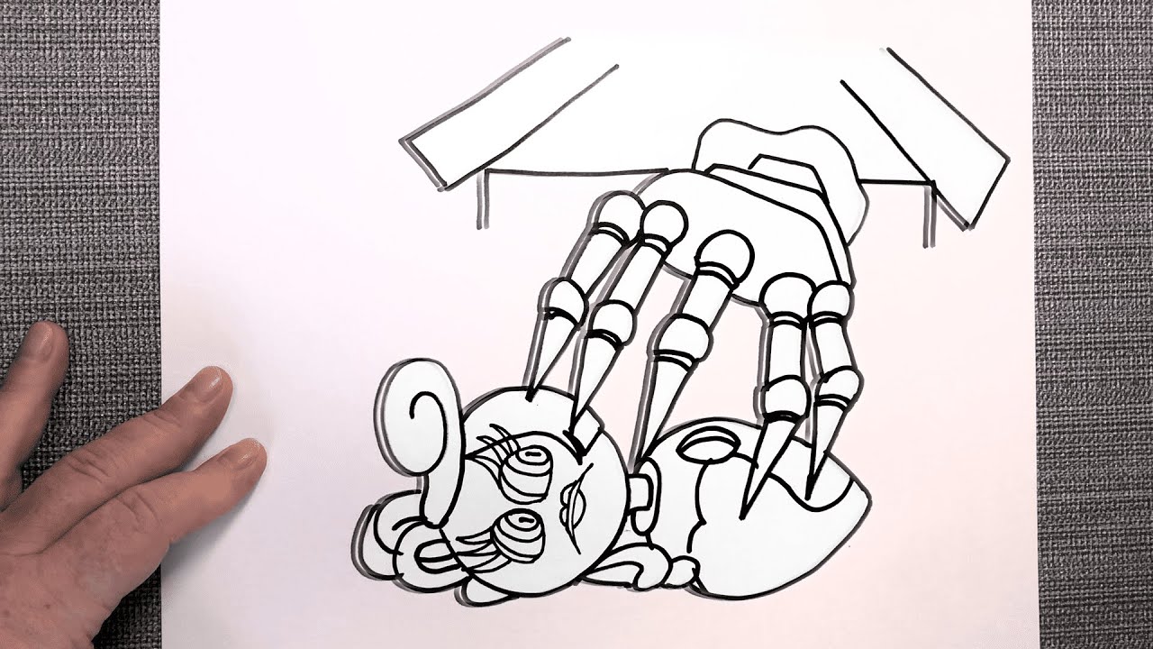 How to Draw The Prototype with Mommy Long Legs | Poppy Playtime - YouTube