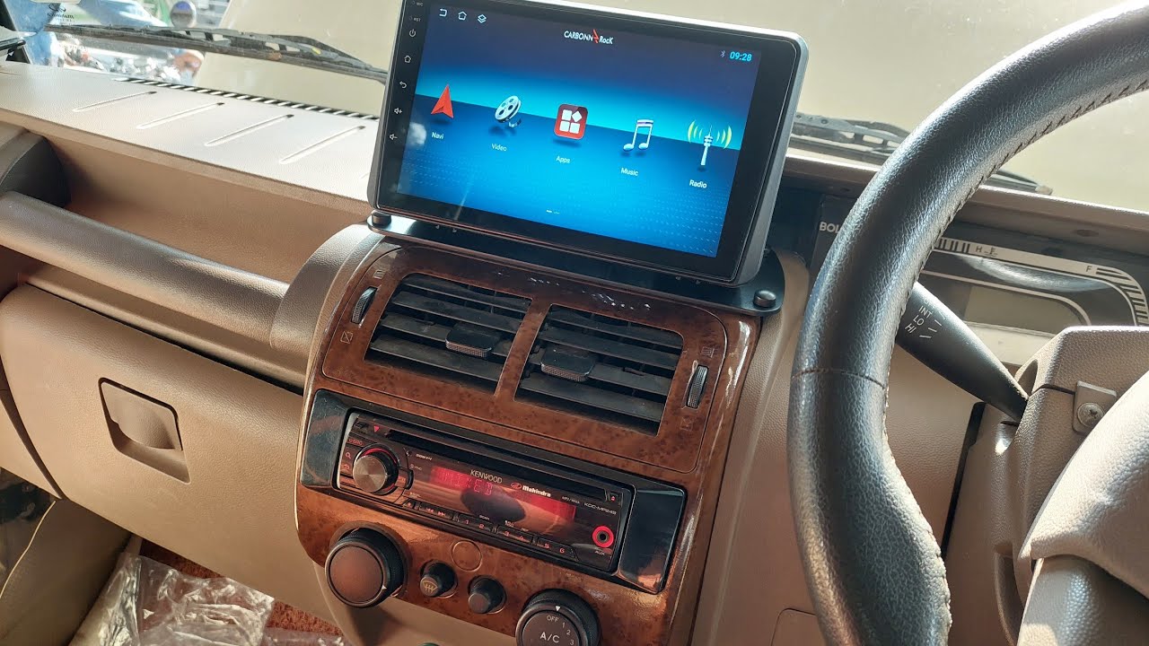 Mahindra Bolero Android music system installation - YouTube