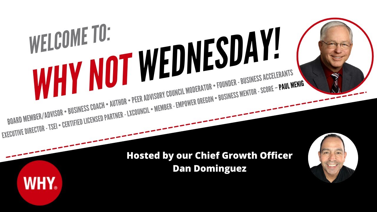 WHY NOT Wednesday! with Paul Menig - YouTube