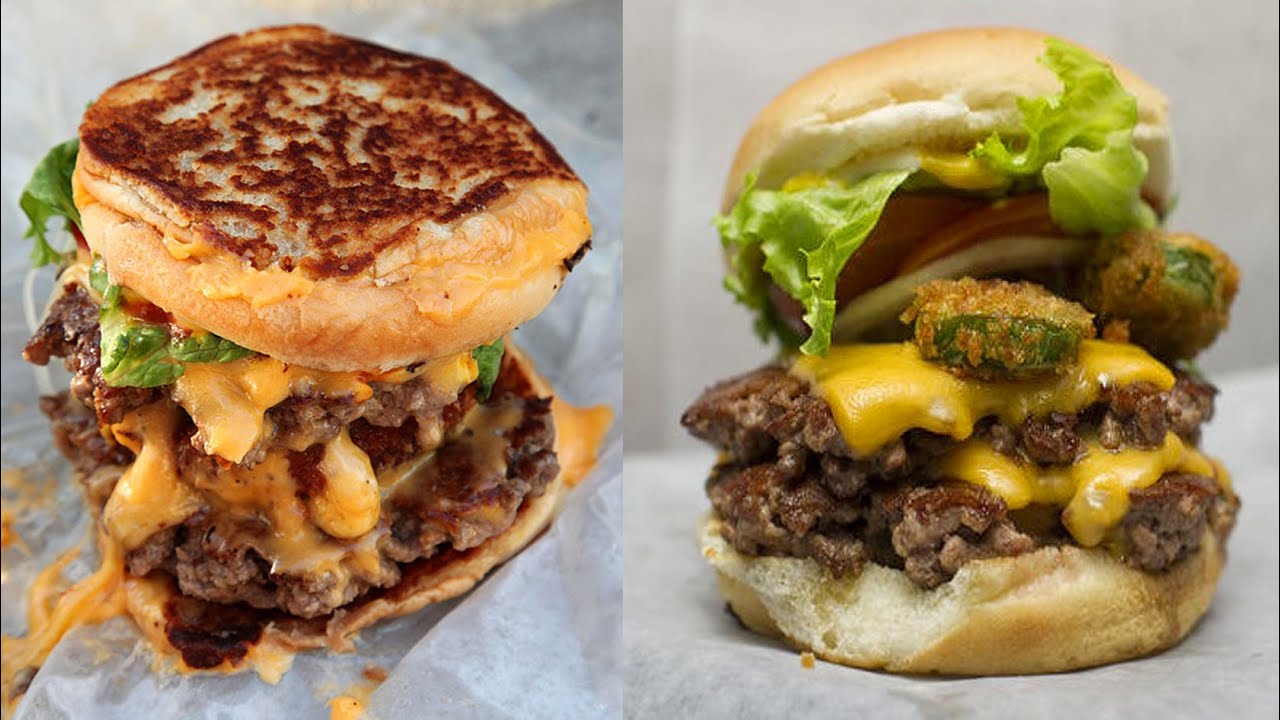 TASTING WEIRD BURGERS! - YouTube