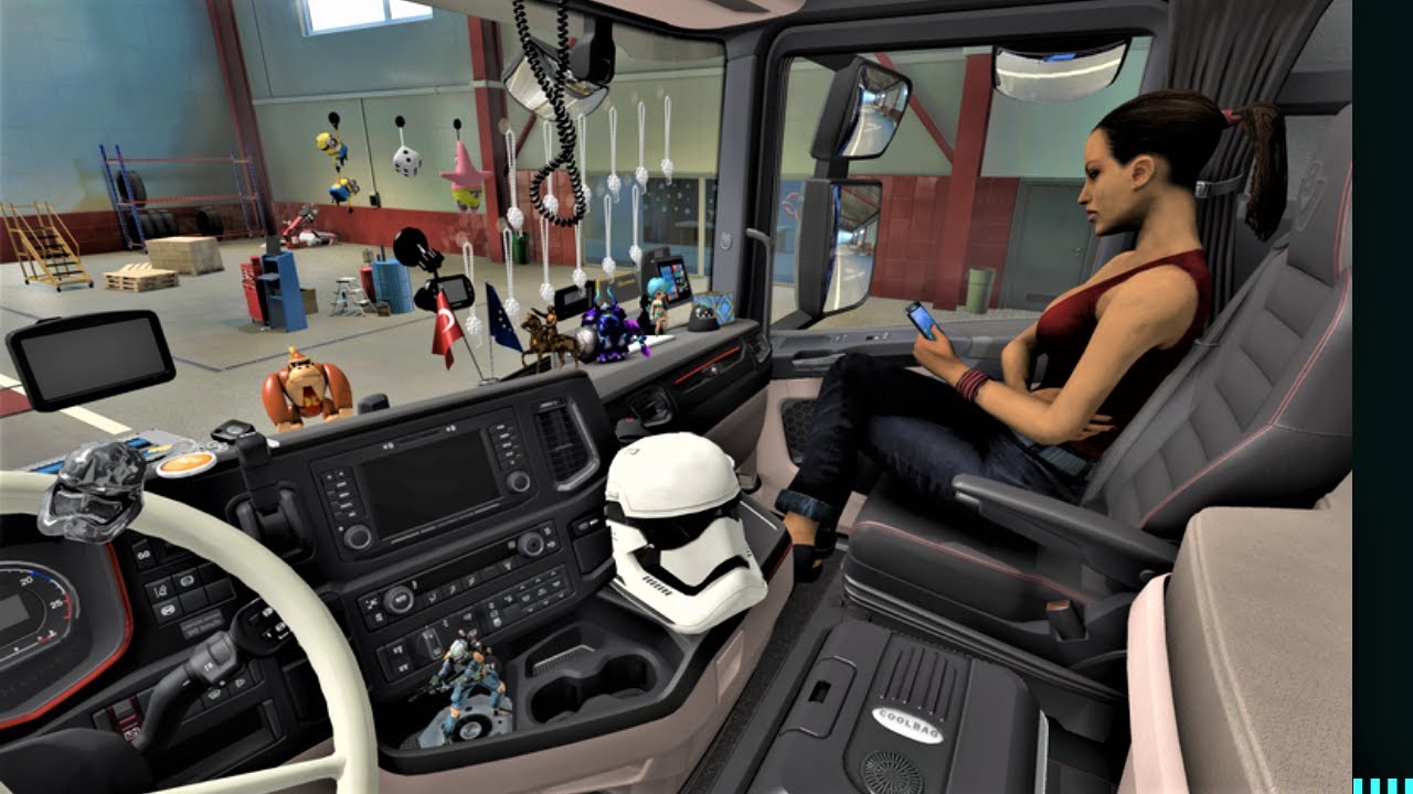 ETS2 v1.38 Cabin accessories|euro truck simulator2|ets2 mods - YouTube