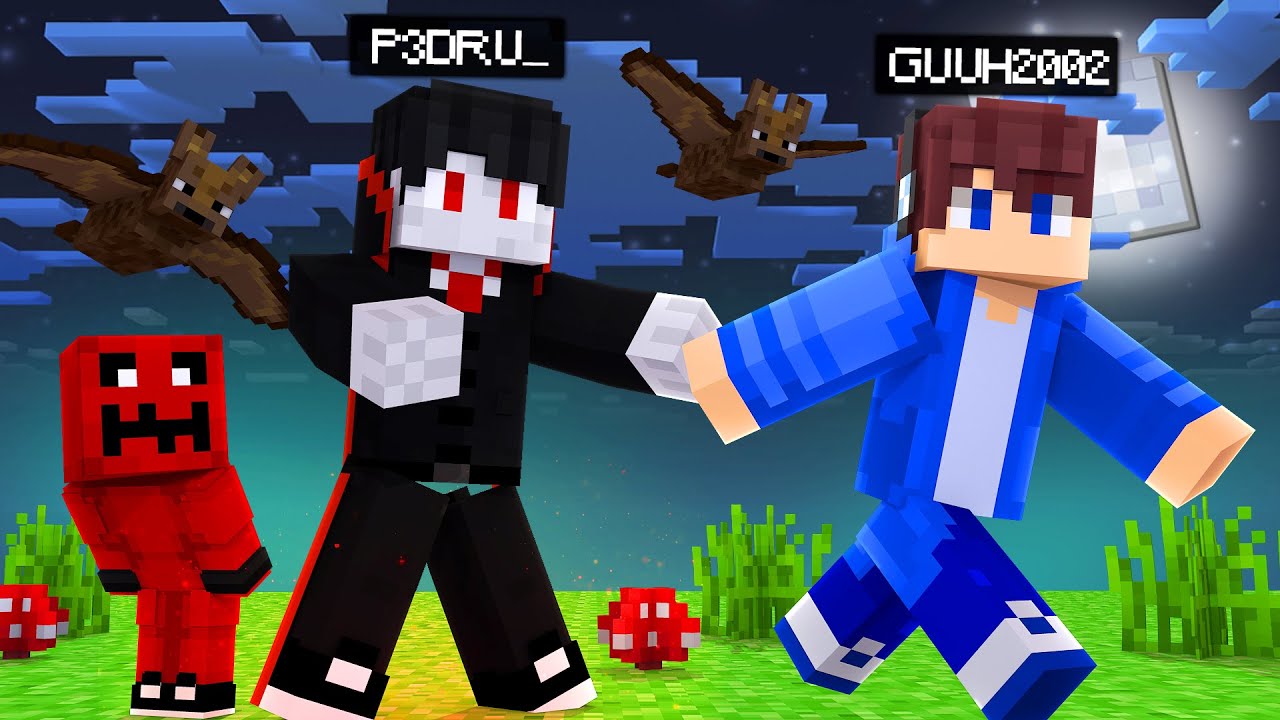 P3DRU VIROU UM VAMPIRO POR 1 DIA NO MINECRAFT! *varios poderes ...