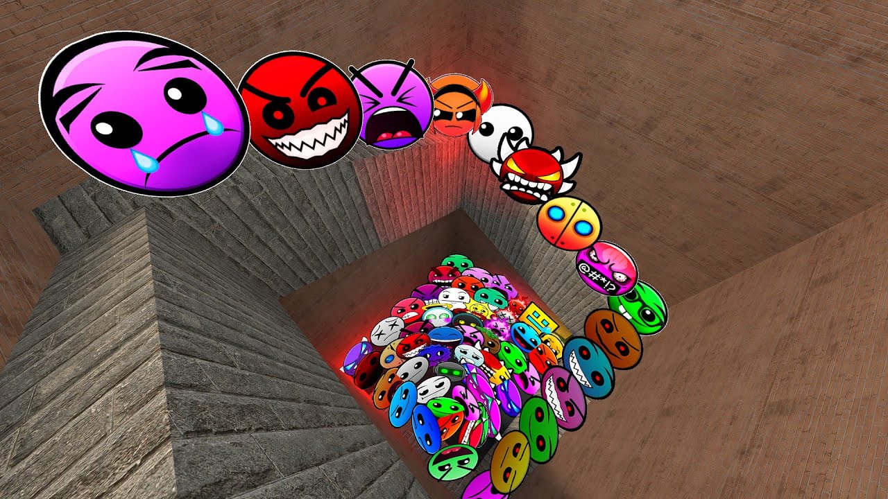 ANGRY LOBOTOMY FAMILY, GEOMETRY DASH EMOJI, 2D NEXTBOTS, FUN MADE NEW ...