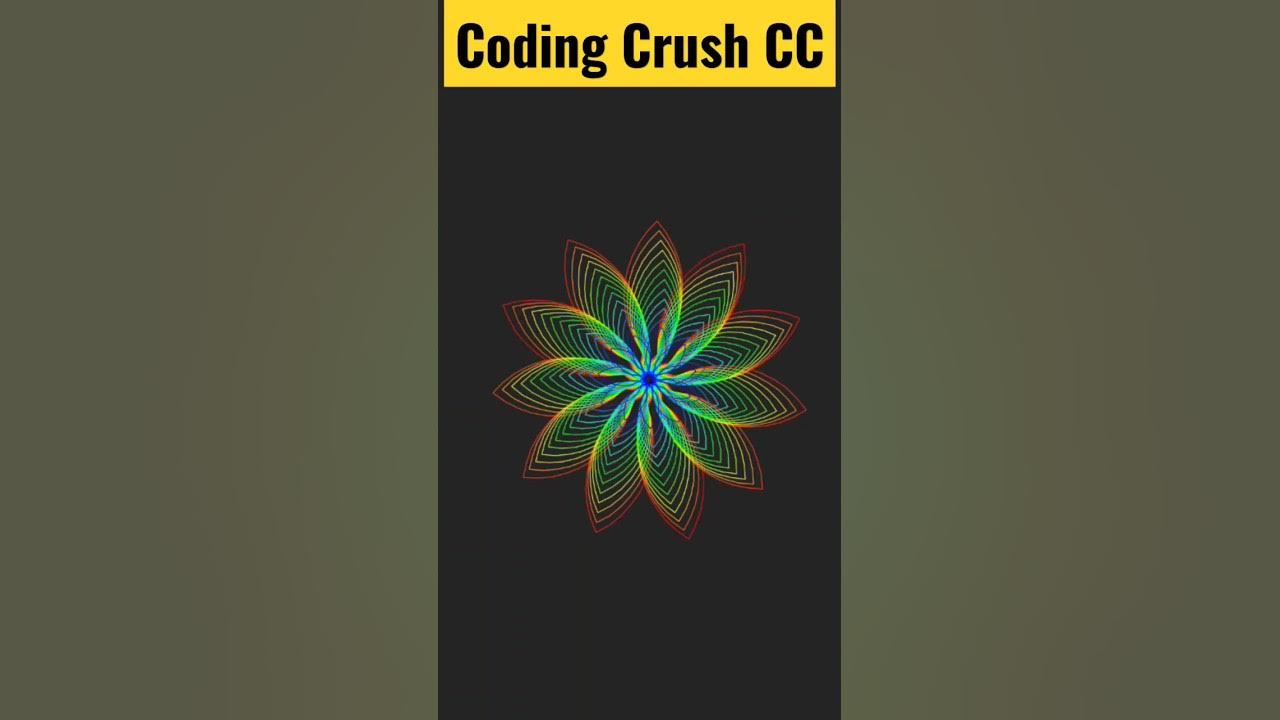 Beautiful Flower 🌺 Animation Using Python Turtle Graphics Pythonshorts Python Pythonturtle