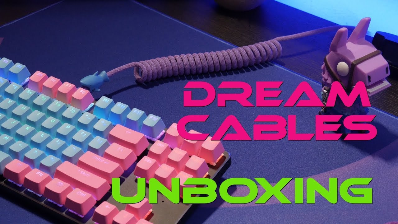Dream Cables Unboxing My First Custom Keyboard Cable - YouTube