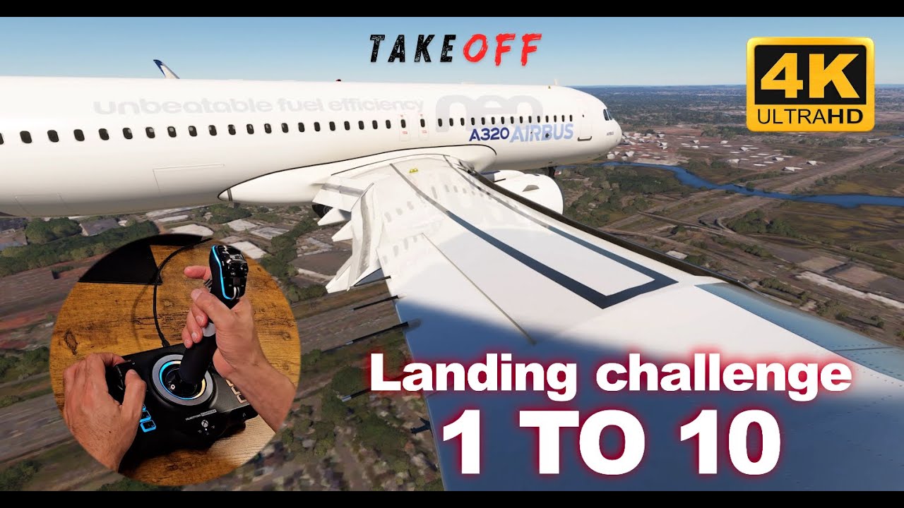 ️ "Perfect touchdown or fail? Score it! 1-10 🧈💥". Landing challenge 4K ...