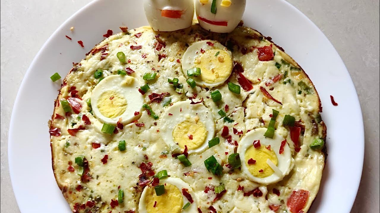 EGG PIZZA | Homemade Egg Pizza Recipe - YouTube