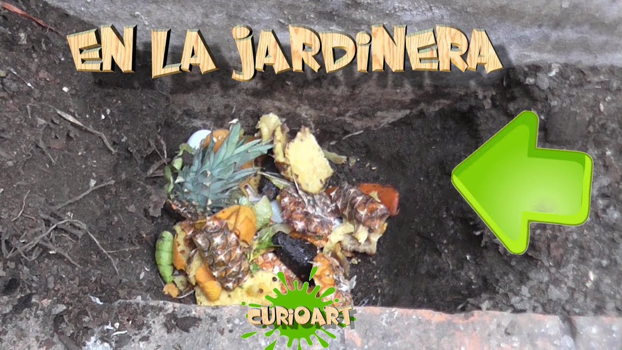 Como hacer composta en el jardín Composta en la jardinera fácil - YouTube