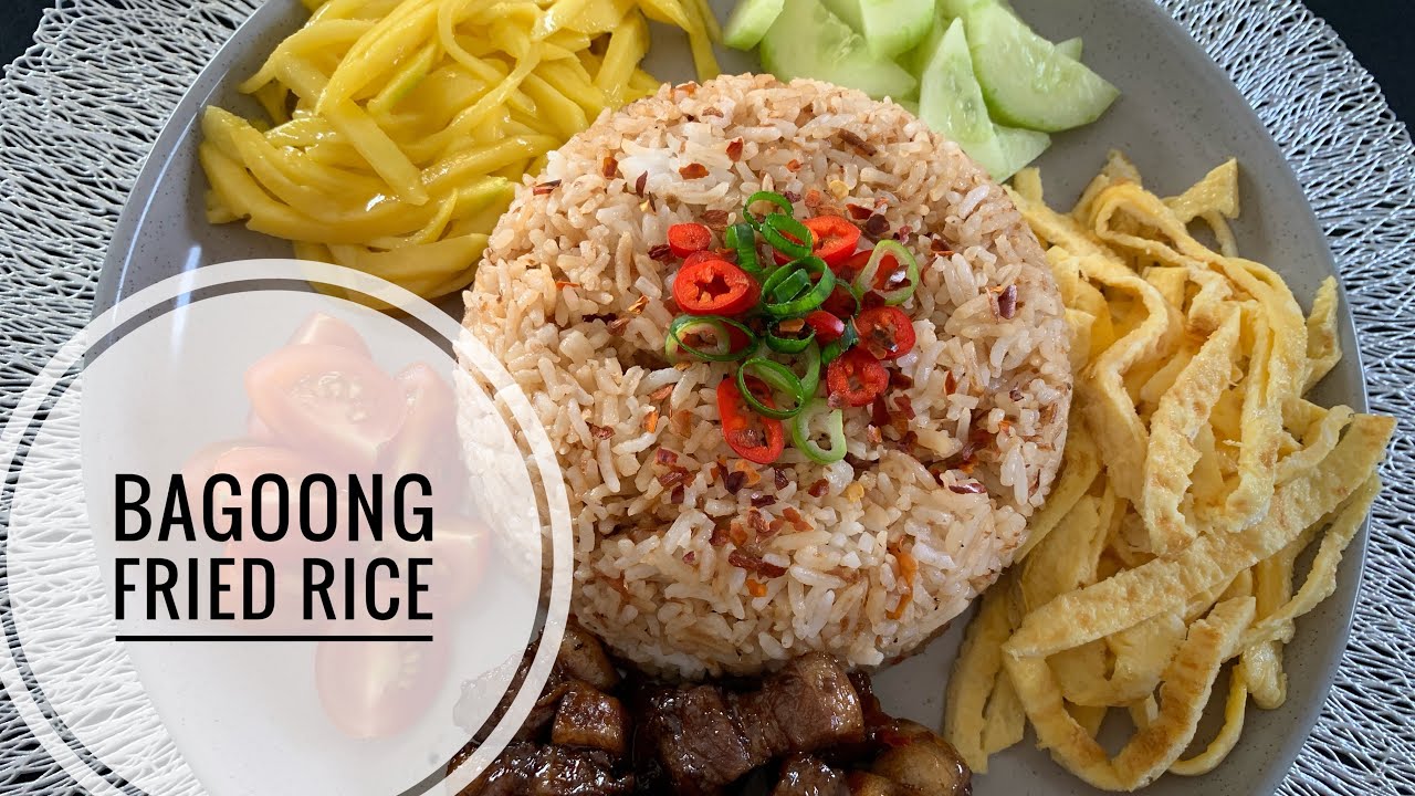 BAGOONG FRIED RICE with Honey Soy Pork | Shrimp Paste Fried Rice - YouTube