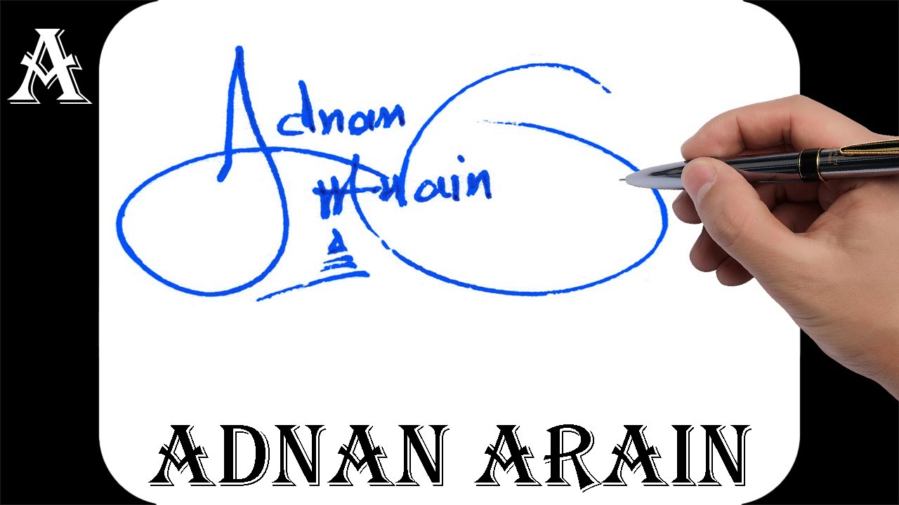 Adnan Arain name signature design - A signature style - How to ...