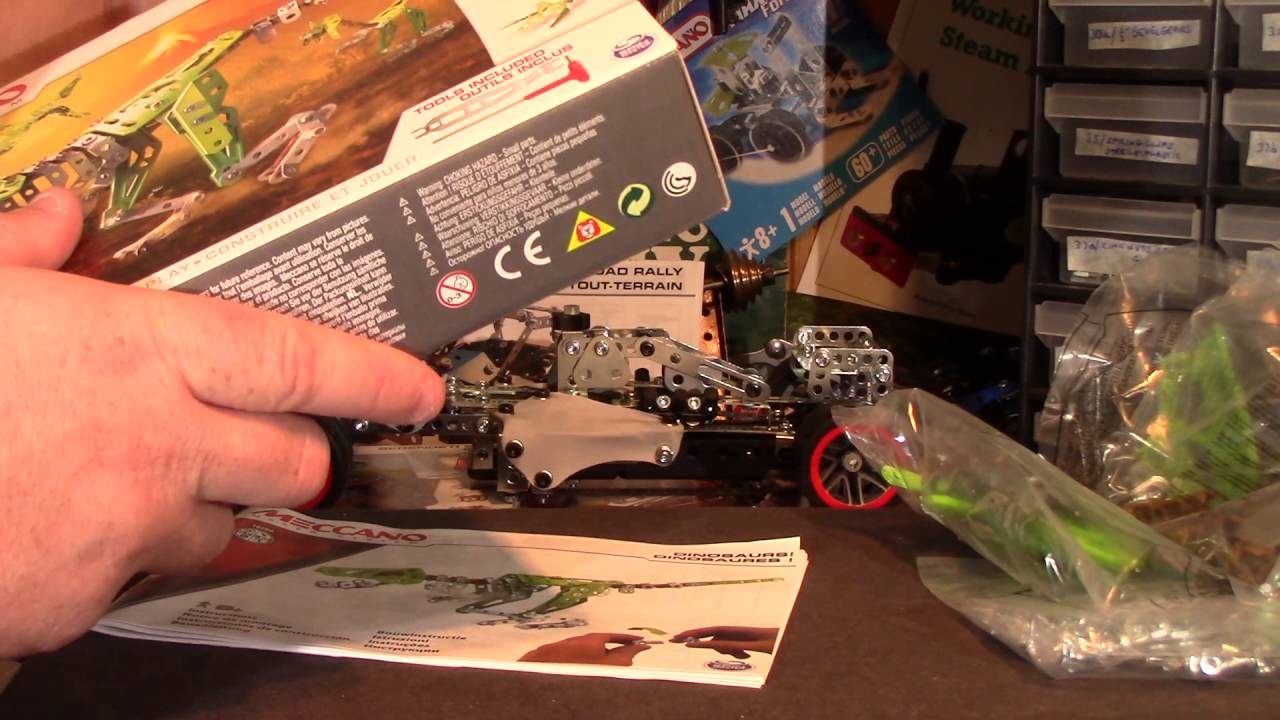 MECCANO MAKER SYSTEM 10 MODEL DINOSAURS! SET (2016) REVIEW - YouTube