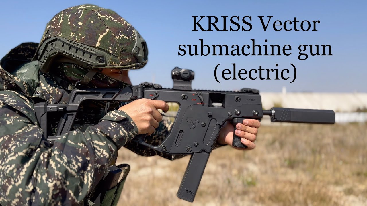 KRISS Vector submachine gun (electric) - YouTube