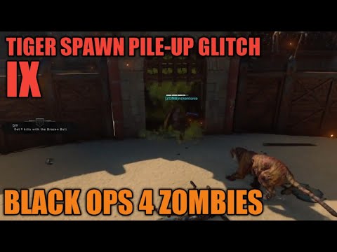 Black Ops 4 Zombies, IX Tiger Spawn Pile-Up Glitch - YouTube