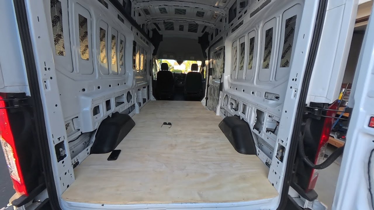 Subfloor installation in my 148 Ford Transit Vanessa - YouTube