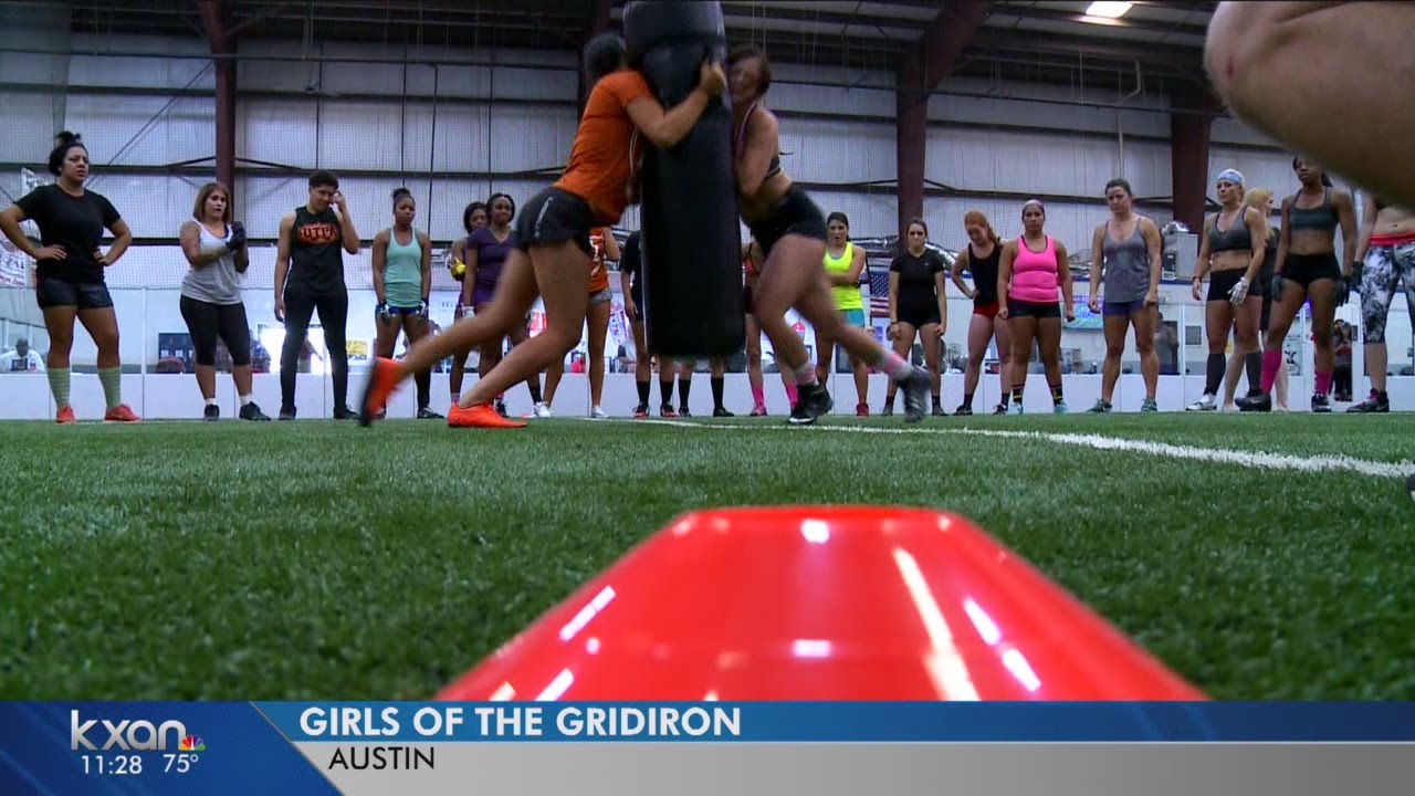 Open tryouts for Austin Acoustic's football team - YouTube