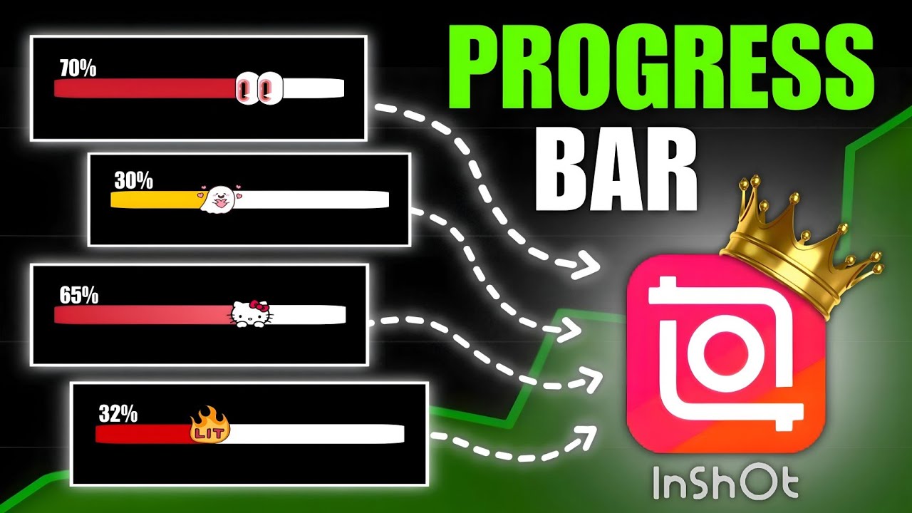 Make Progress Bar Easily in Inshot |#progressbar #progress #bar #howto #instagram ...