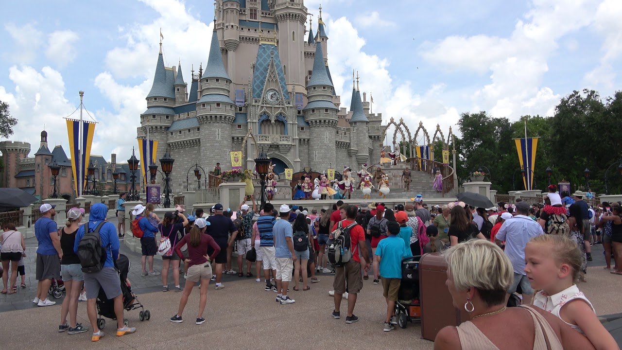 Show on stage in front of Disney Castle - YouTube