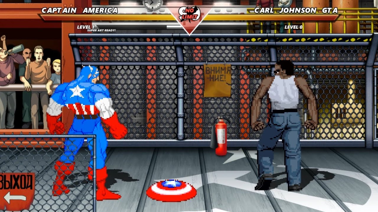 CAPTAIN AMERICA vs CJ GTA - Amazing epic fight battle ! - YouTube