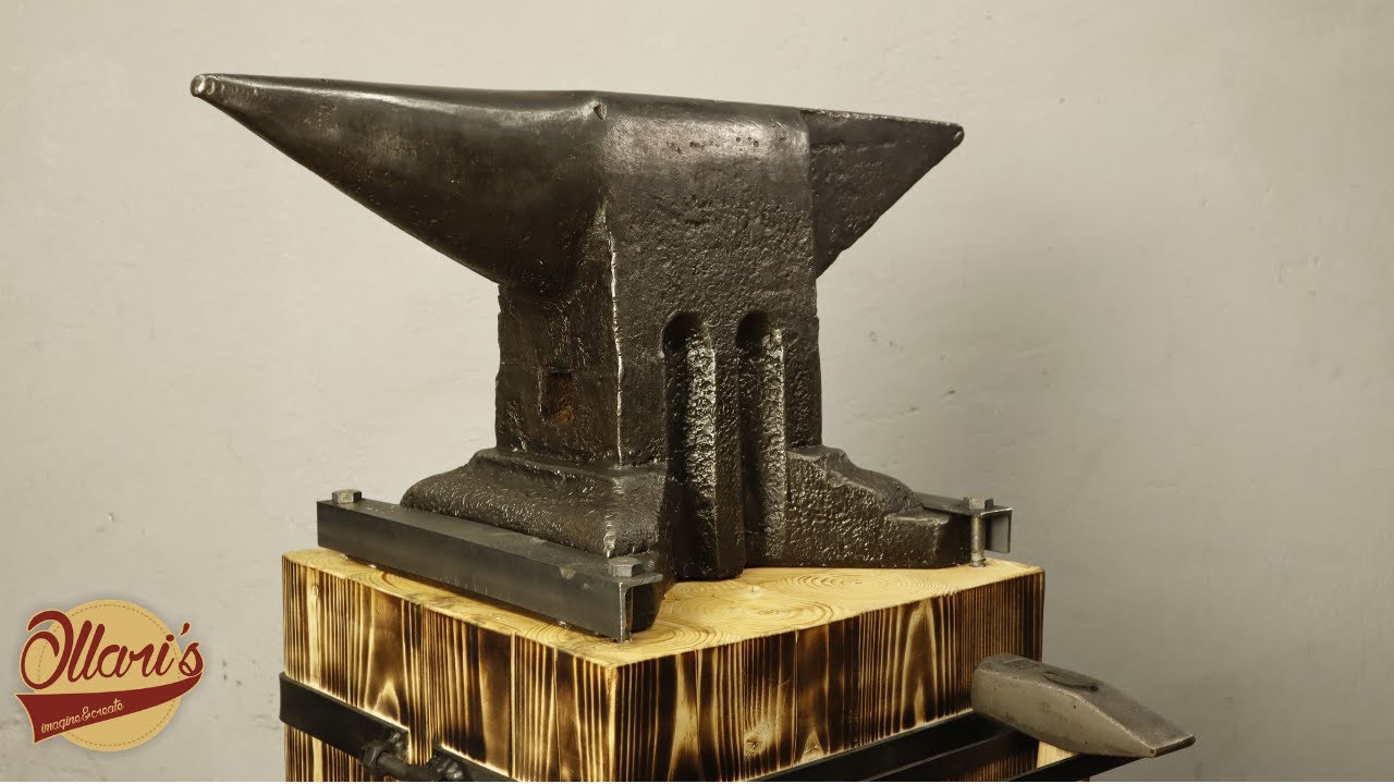 Easy Anvil Stand made from Beams | Or is it the worlds heaviest ...