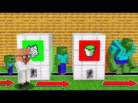 Minecraft NOOB vs PRO: BEBEK ZOMBİSİ KENDİNİ NASIL SÜPER ZOMBİ MUTANTINA YÜKSELTTİ ?! % 100 TROLLING