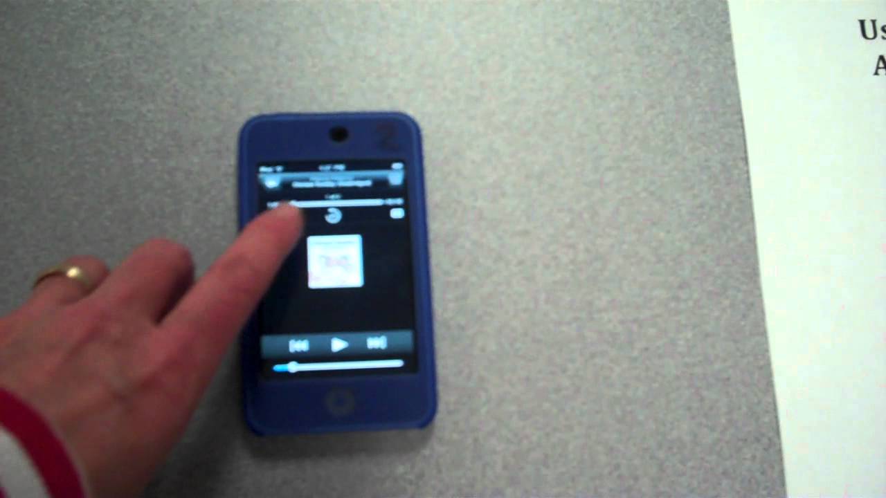 Listen to an audio book on an iPod Touch Movie - YouTube