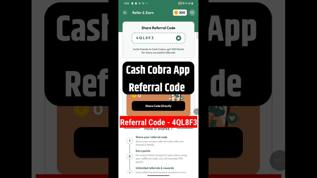 Cash Cobra referral code | cash cobra app ka referral code kya hai ...