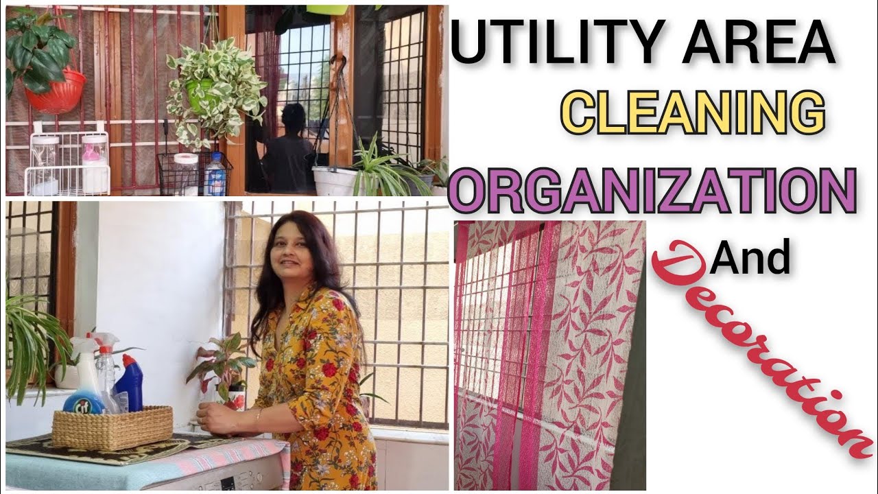 Organising And Cleaning A Small 50 Sq Feet Utility Area|Utility Kitchen ...