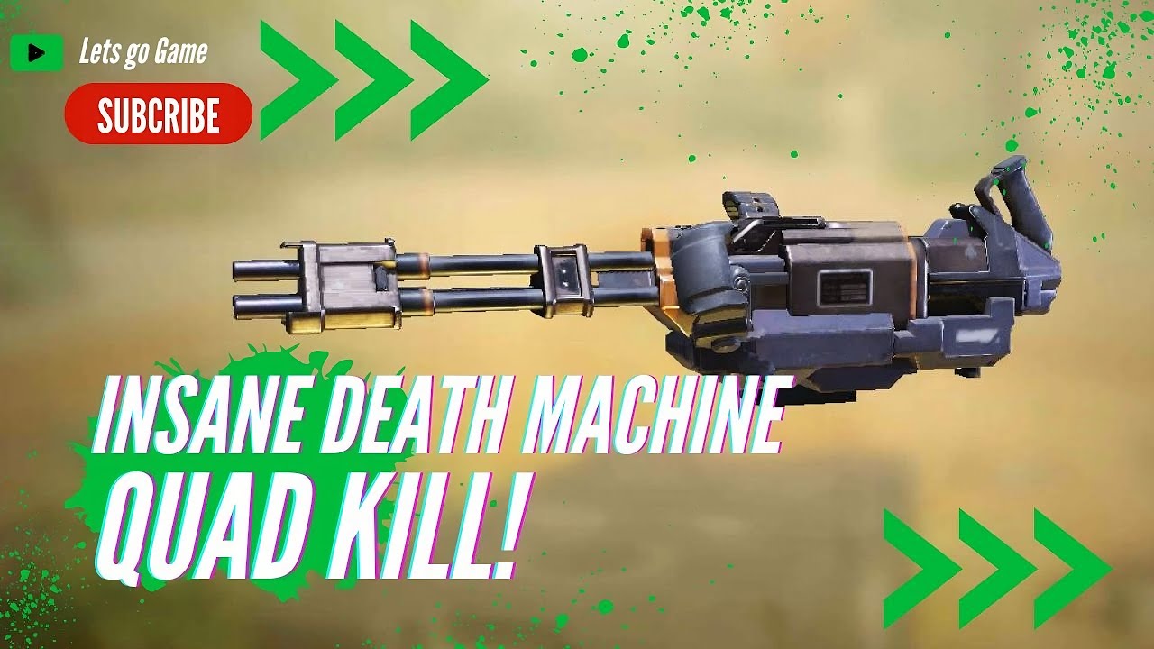 CALL OF DUTY MOBILE: Insane Death Machine Quad Kill! - YouTube