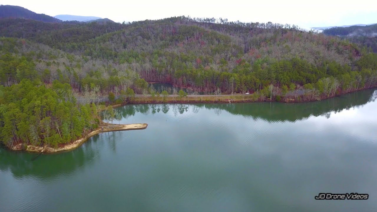 Lake Ocoee / Mac Point Beach 4K Drone Video Dji Mavic Pro Platinum ...