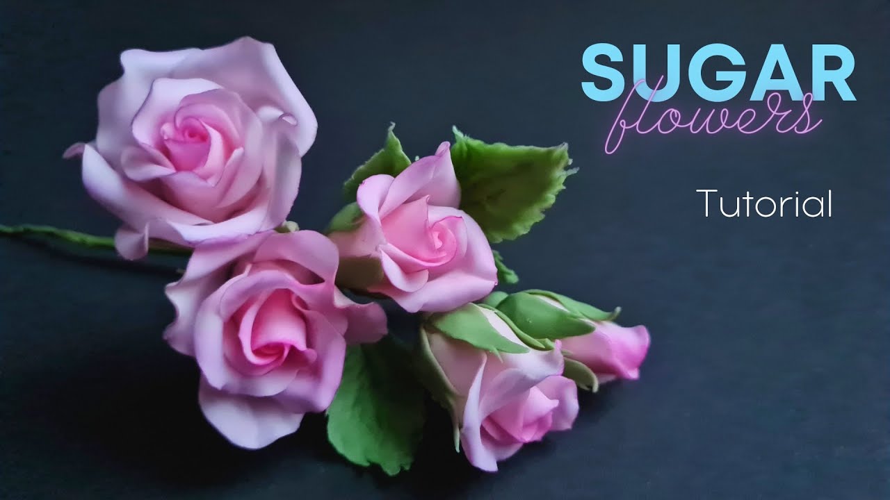 Sugar Rose Tutorial | How to Make a Gumpaste Rose - YouTube