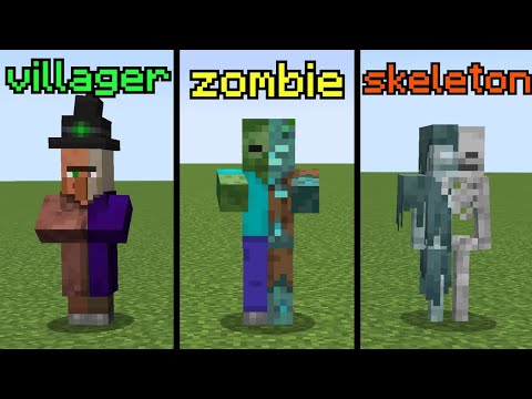 All Minecraft Mobs transformation in 2 minutes - YouTube