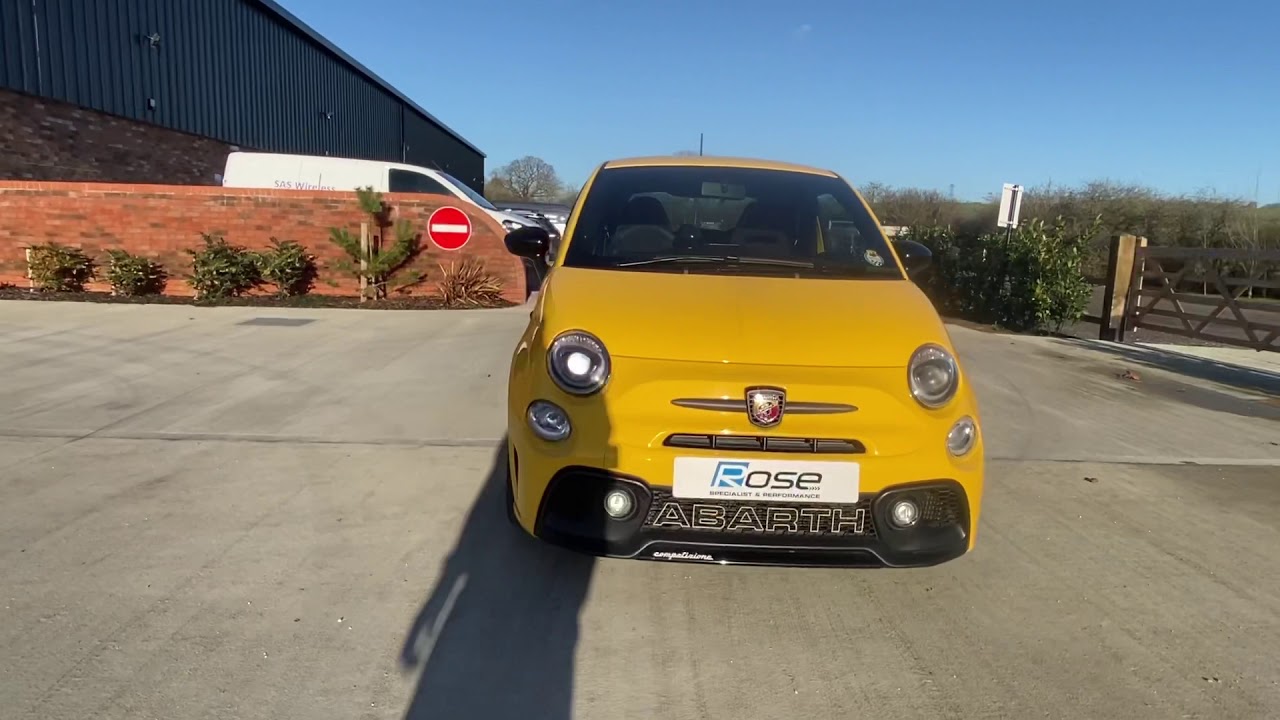 2018 ABARTH 595 COMPETIZIONE, MODENA YELLOW, 21,800 Miles!! - YouTube