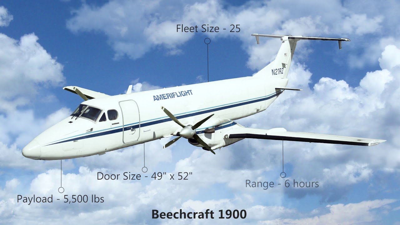 BE1900 Aircraft - Charter Details - YouTube